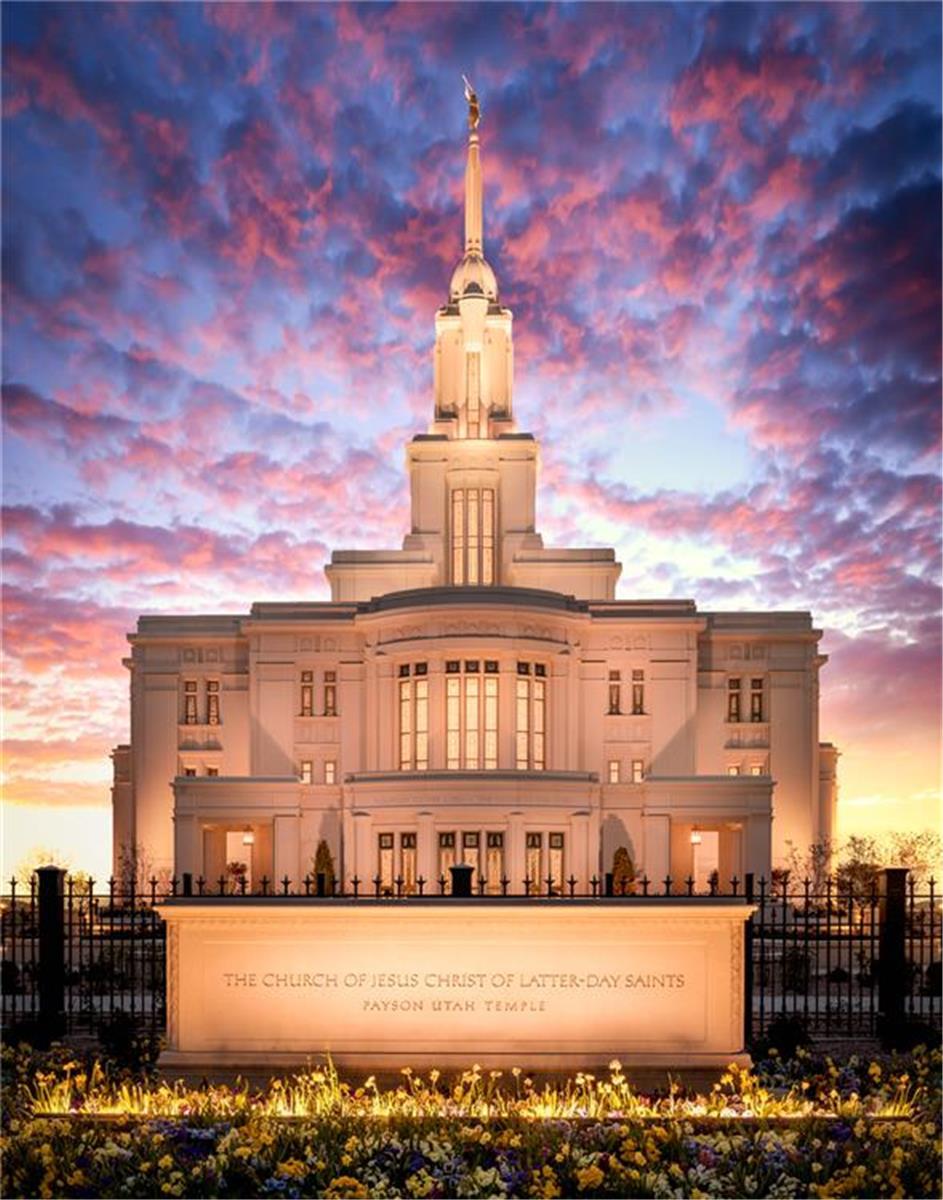 payson temple by alan fullmer payson utah lds temple purple clouds ...
