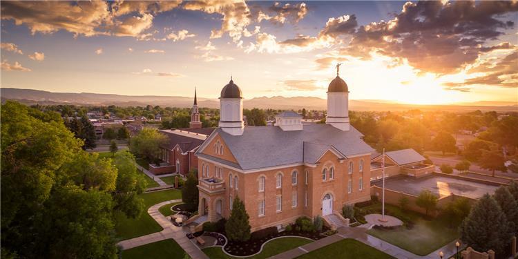 vernal from on high by alan fullmer arial view of the vernal utah lds ...