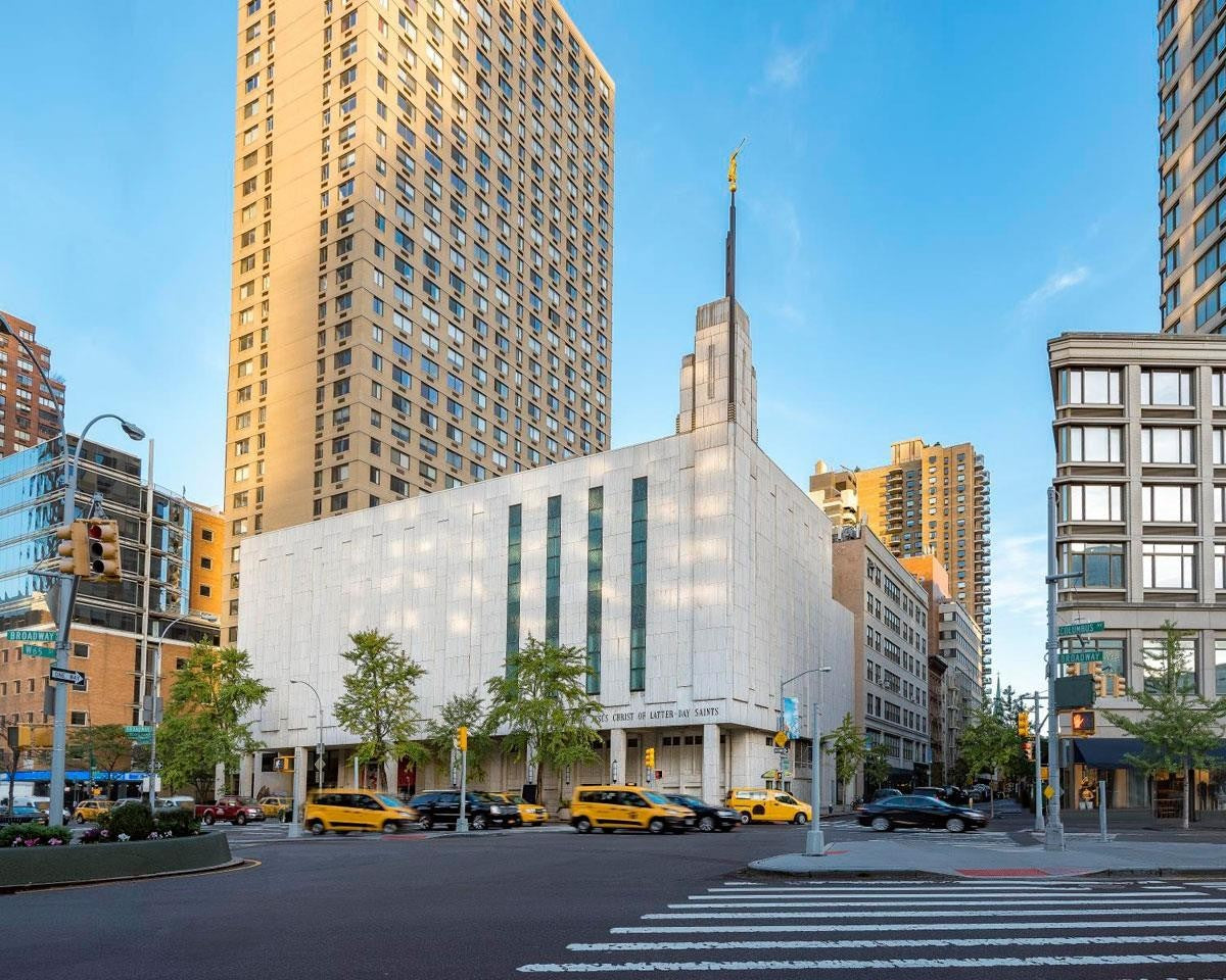 Manhattan Temple Golden Hour Gallery Wrap – LDSArt.com