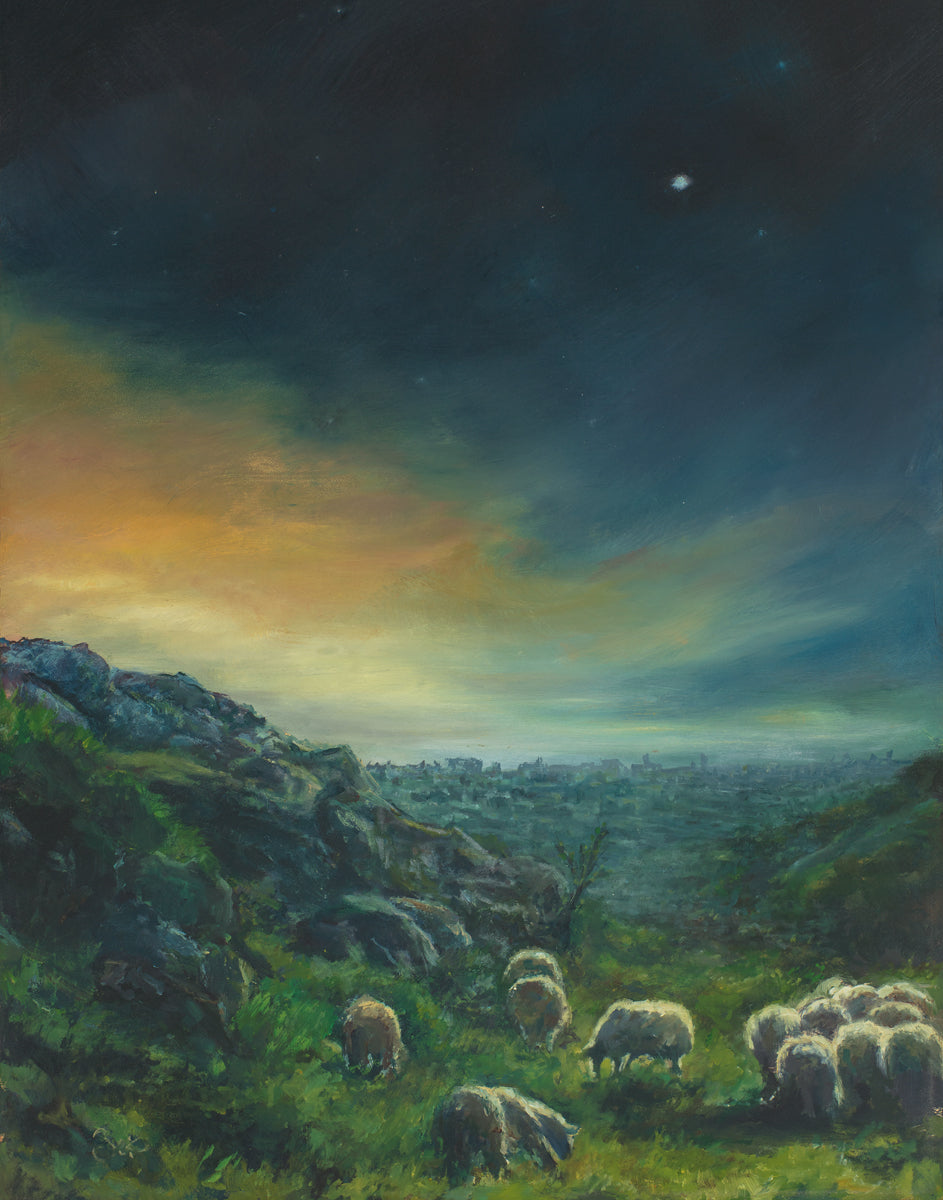 All Things Bow in Humble Reverence by Beki Tobiasson sheep pasture ...