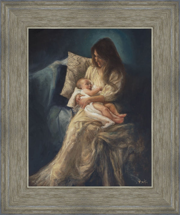 Little Lamb by Beki Tobiasson mother in cream dress holding baby in ...