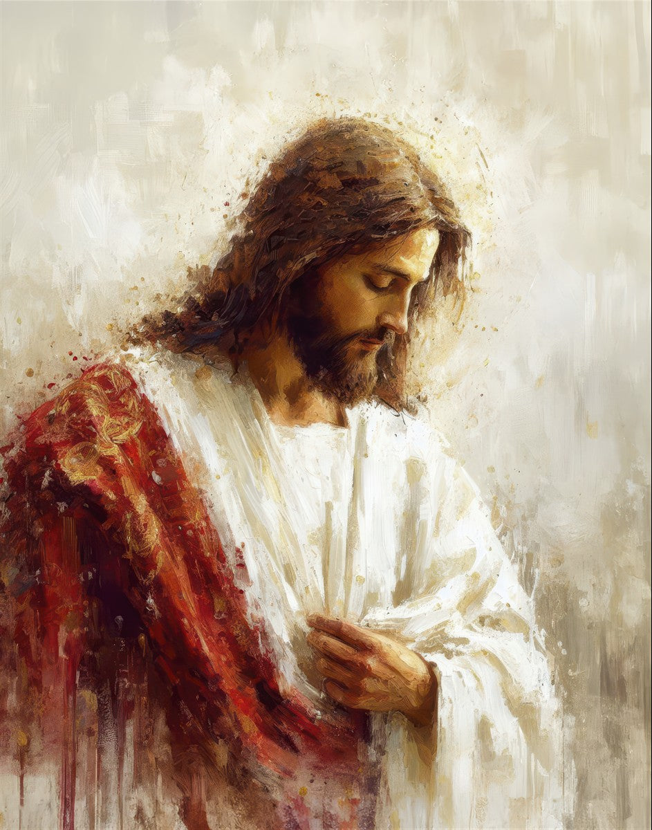 Christ in Red Robes by Justin & Anna Culebro – LDSArt.com