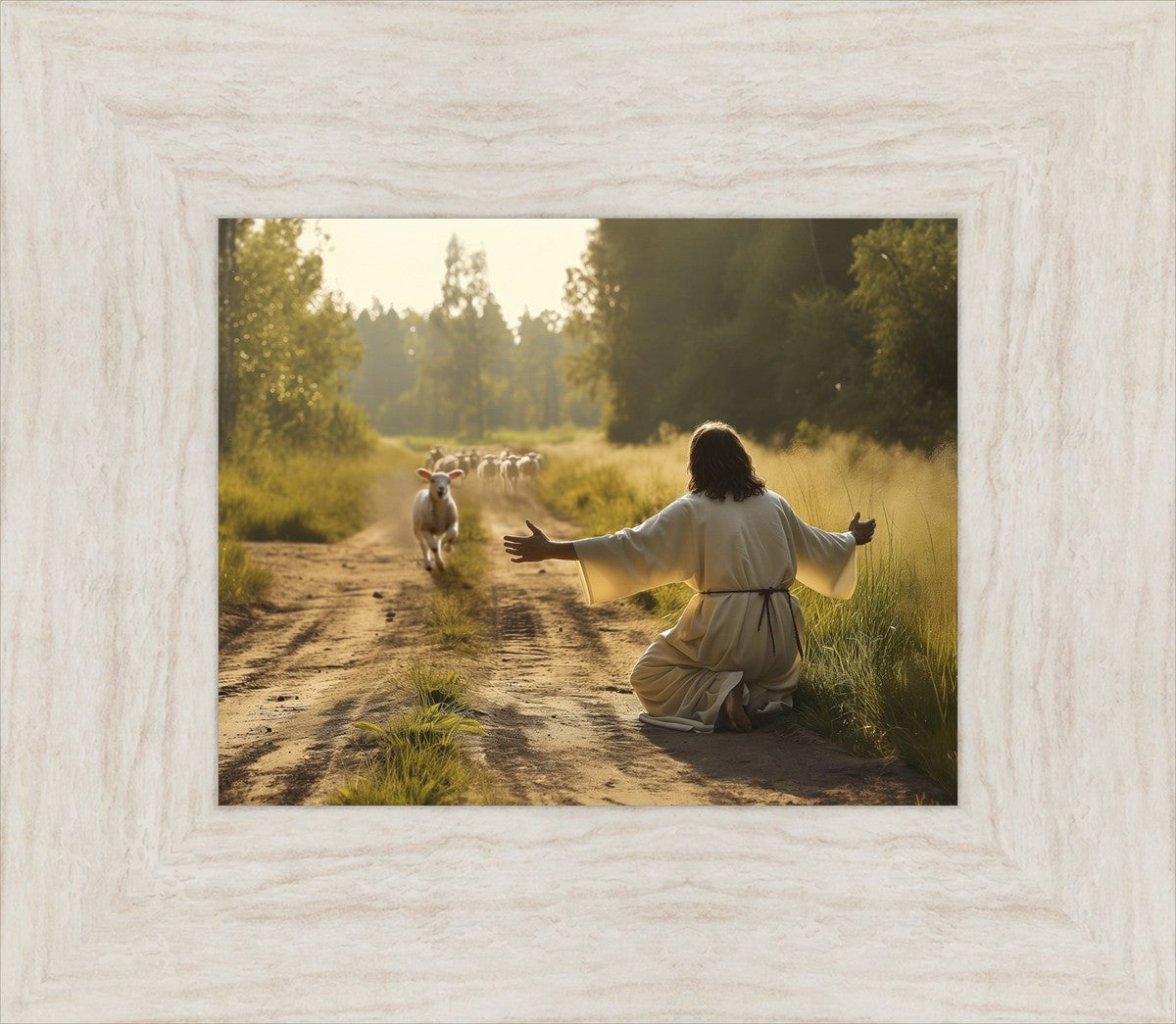 The Shepherd's Call by Kevin Carden jesus christ kneeling on a dirt ...