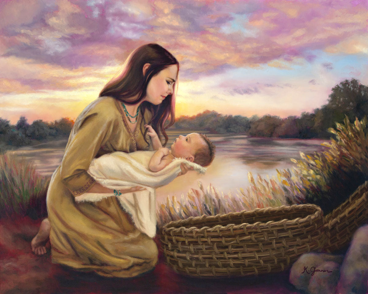 Surrender by Katie Garner mirriam placing baby moses into basket river ...