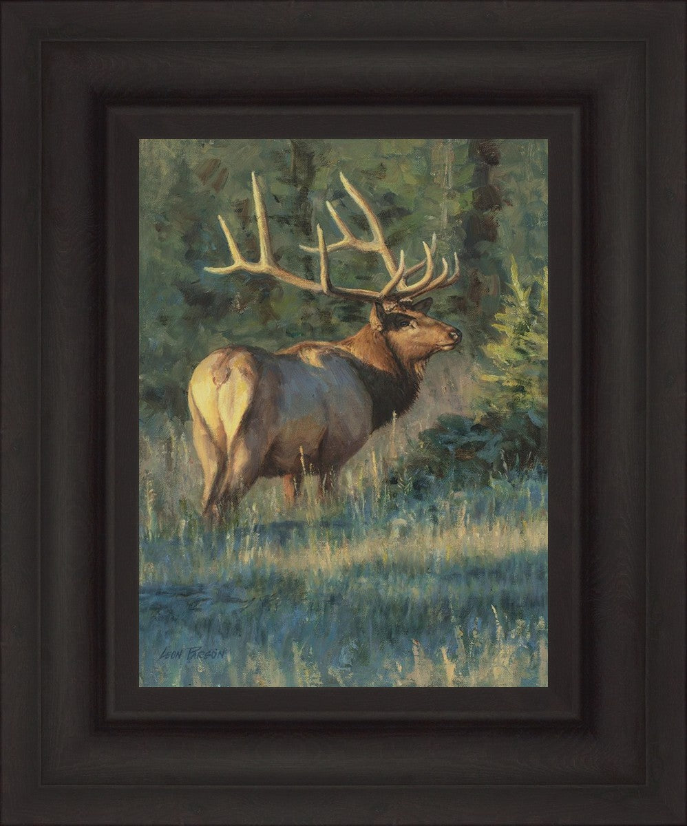 Painting of His Majesty by Leon Parson featuring a mule deer in the ...