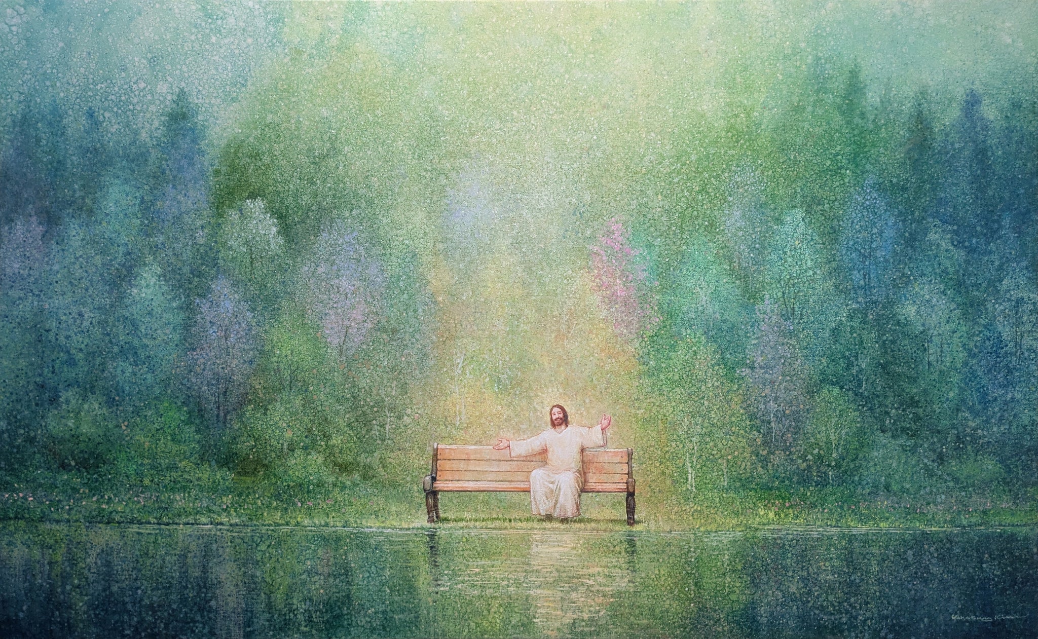 Come Unto Me and I Will Give You Rest by Yongsung Kim A painting of ...