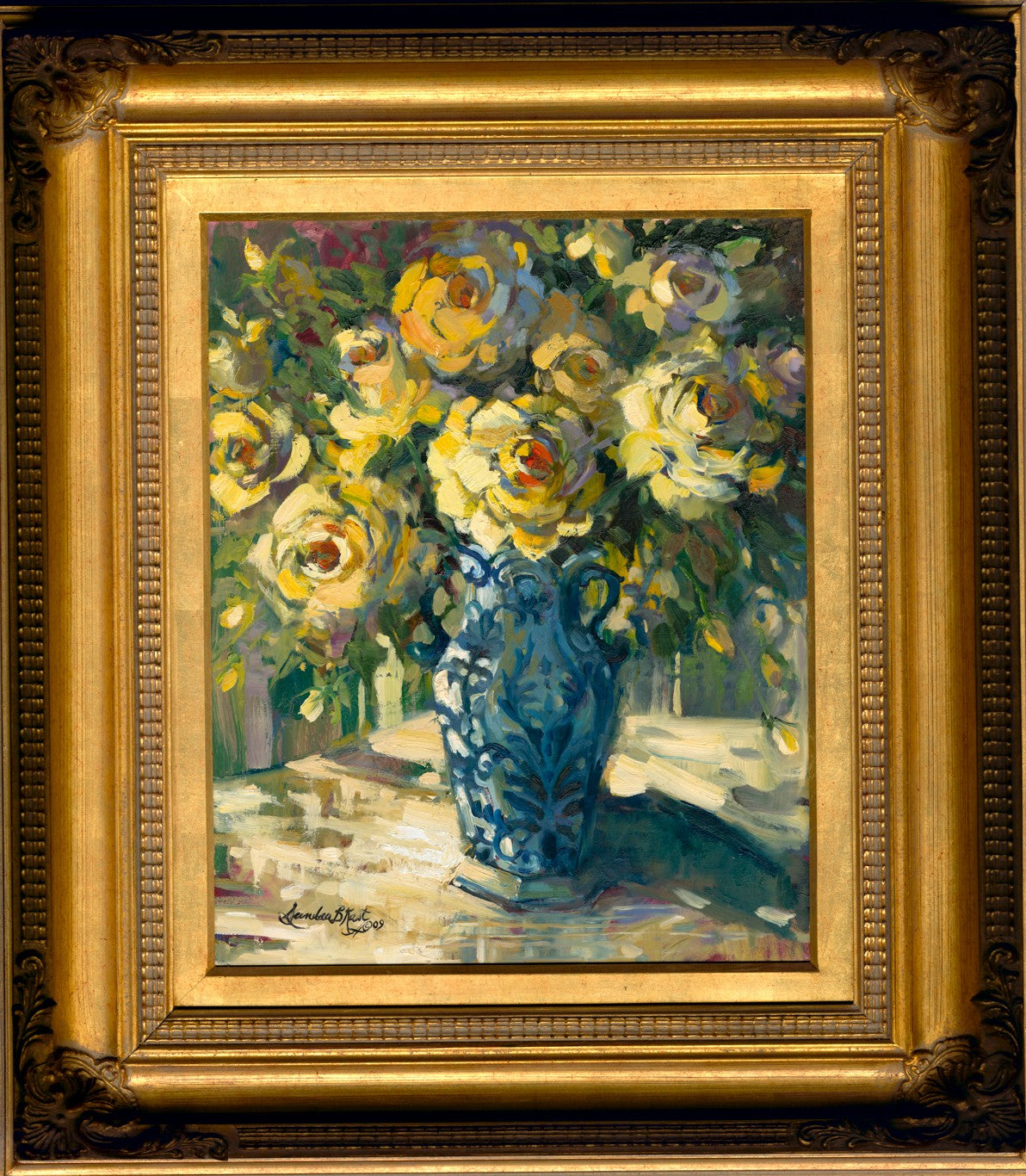 Yellow Roses by Sandra Rast Yellow Roses original artwork by Sandra ...